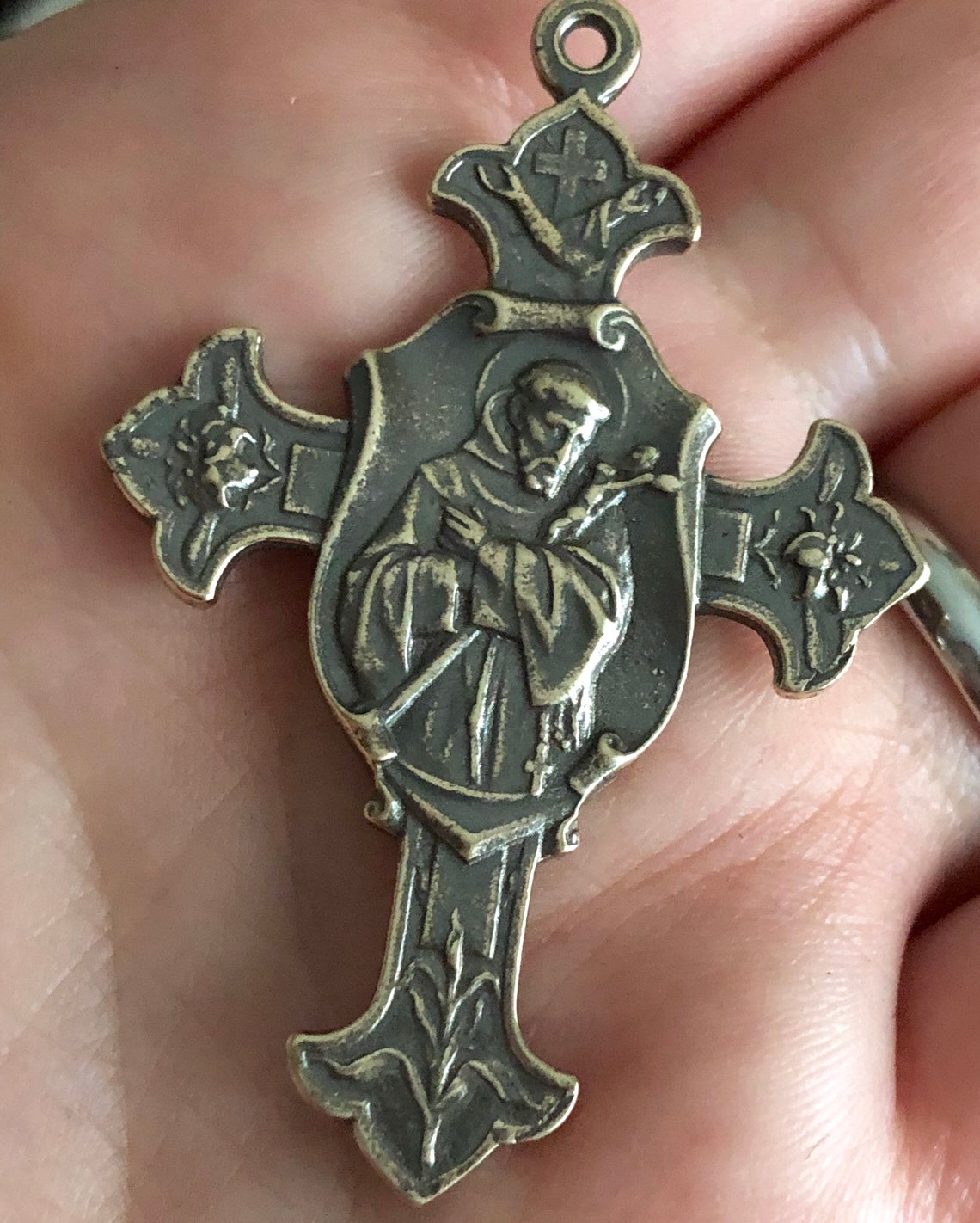 St Francis Embracing His Cross - St Francis Cross - 2" - Franciscan ...