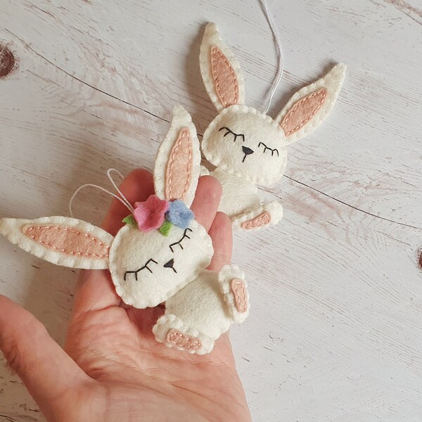 Bunny Ornament - Etsy