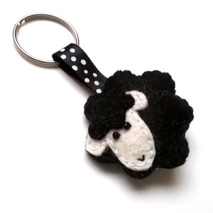 Felt Sheep Keychain - Black Sheep - Lamb - Felt Accessories - Eco ...