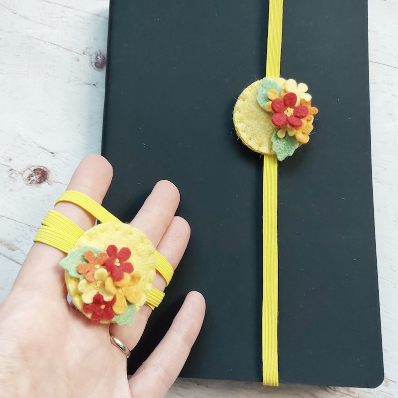 Elastic Band Bookmark - Etsy