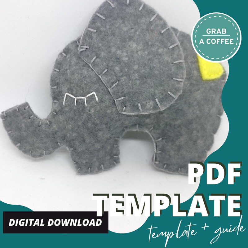 Felt Elephant - Etsy