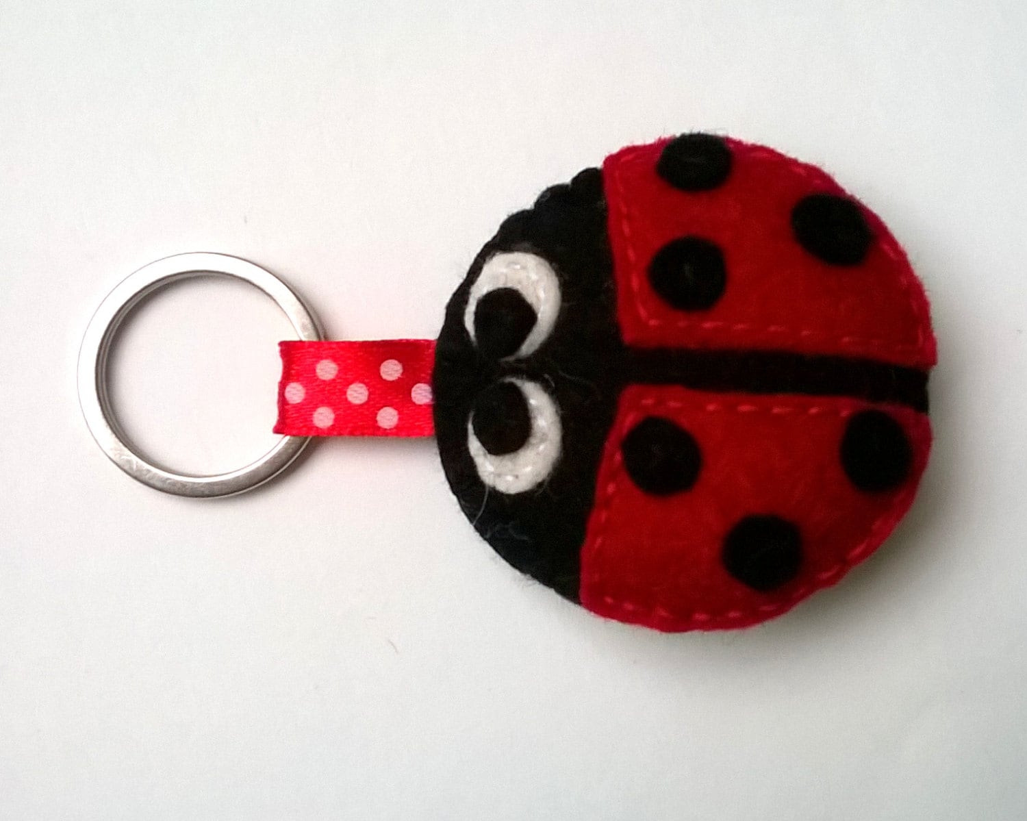 Handmade Felt Ladybird Keychain: Customizable Backpack Charm - Etsy