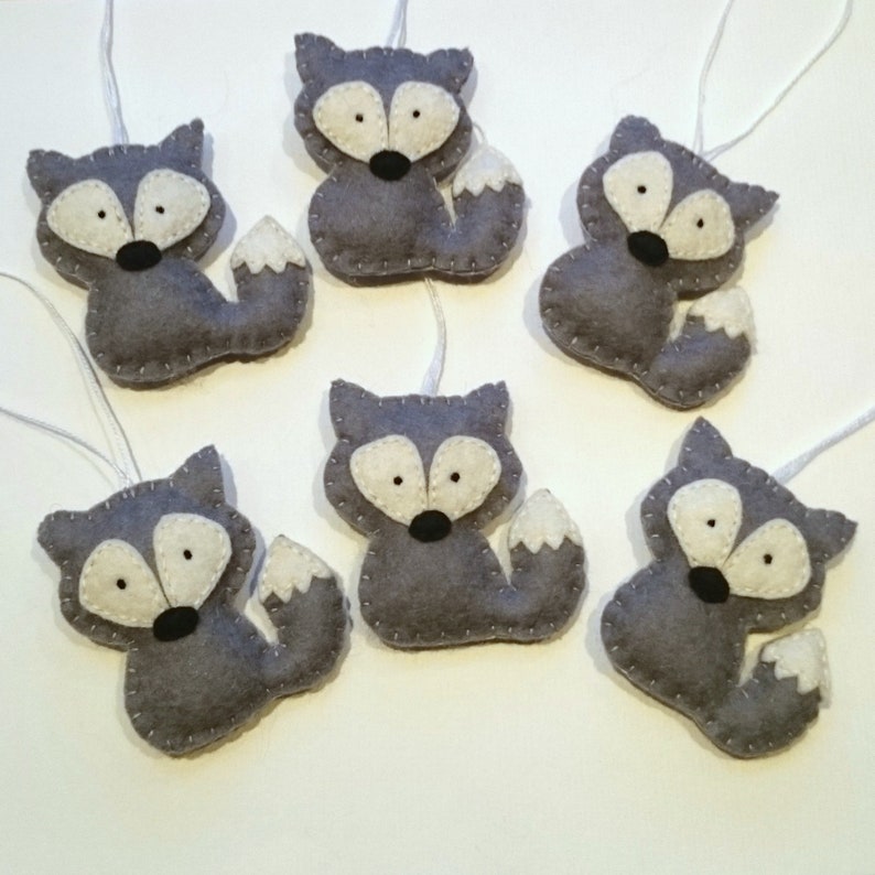 Felt Wolf Ornament Template, Digital Download, PDF Pattern, Sewing ...