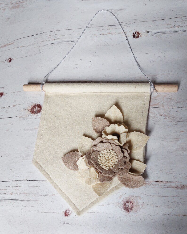 Felt Fall Banner Wool Flag Wall Decoration Nursery Decor - Etsy