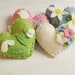 Spring Flowers Heart Ornament Felt Home Decoration Gift for Her Nursery ...