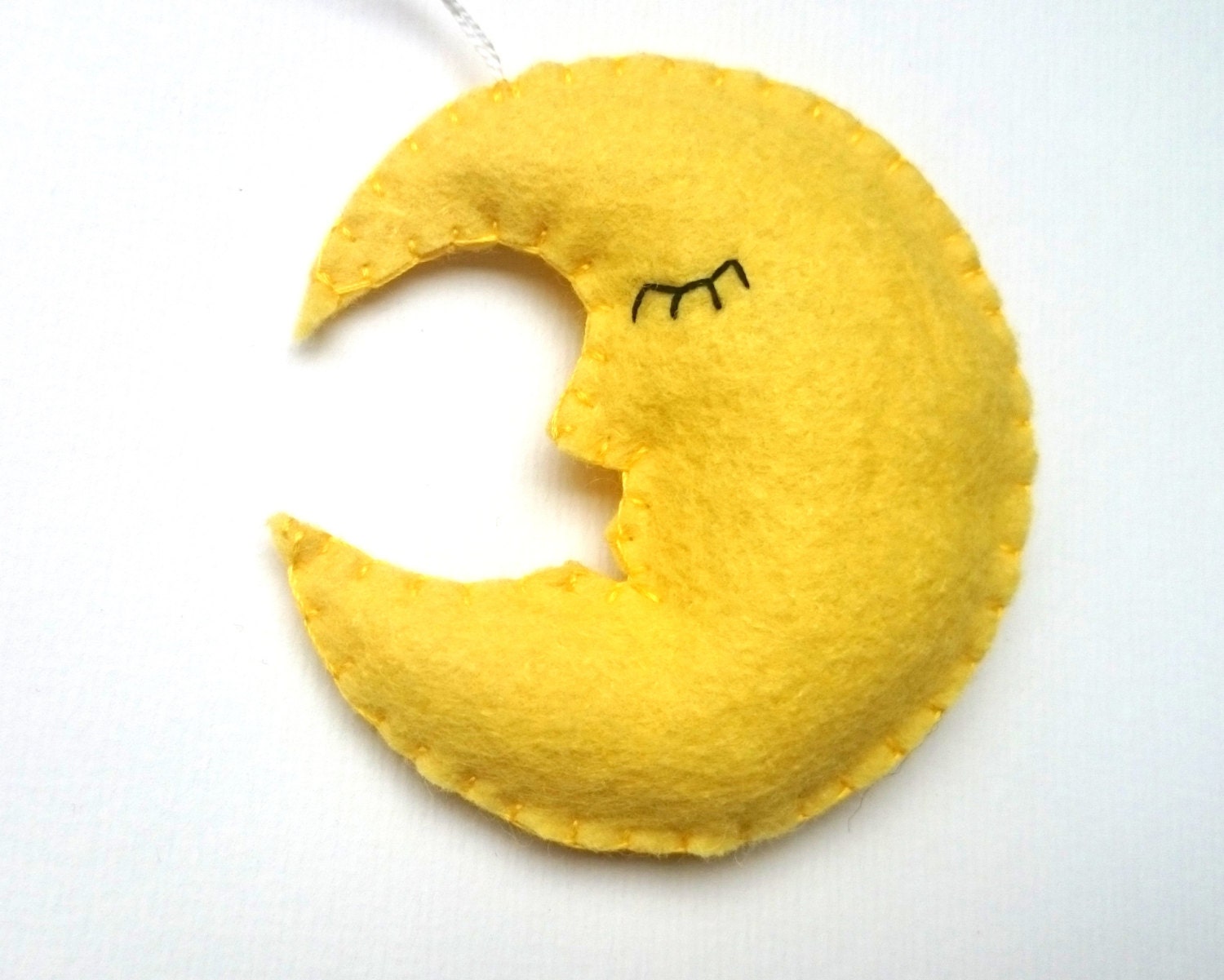 Felt moon ornament home decoration for kids room Housewarming | Etsy