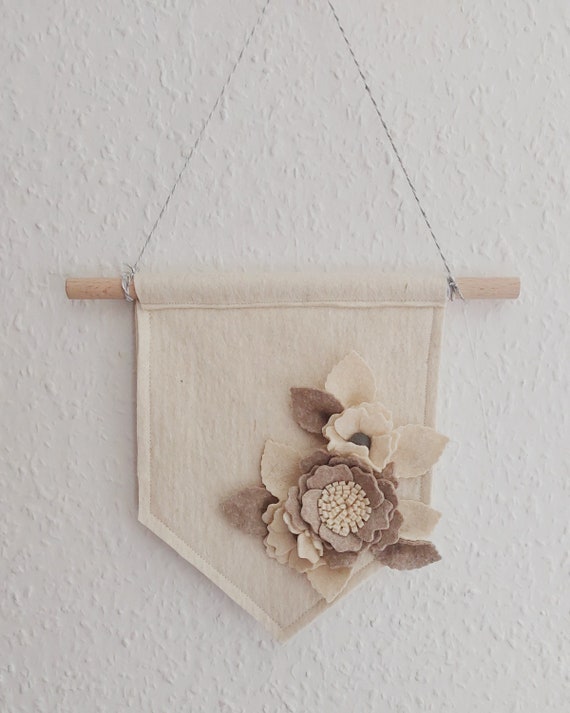 Felt Fall Banner Wool Flag Wall Decoration Nursery Decor - Etsy