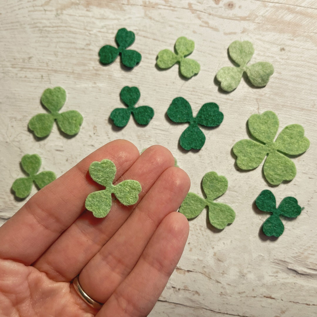 Felt Clover Die-cut Pack, Tiny Leaves Mix, Wool Craft Embellishments - Etsy