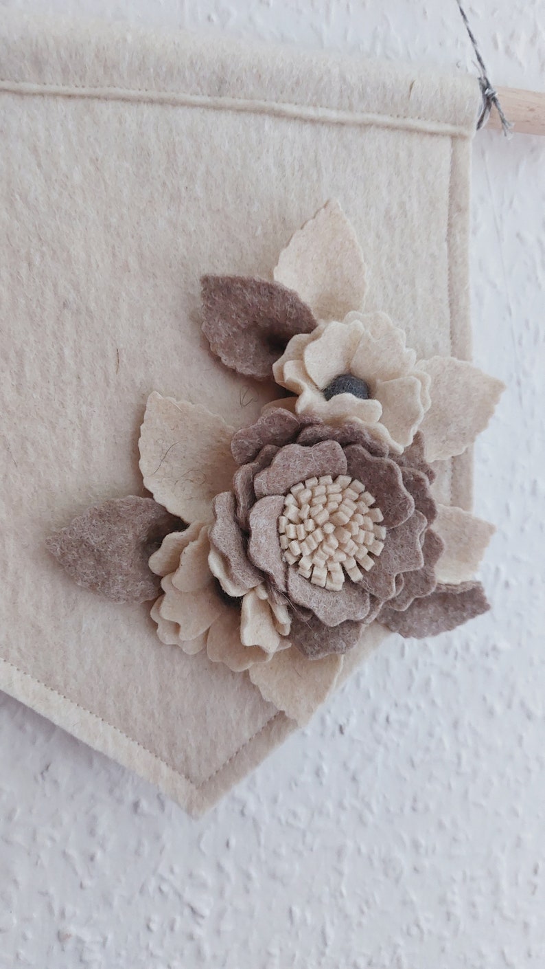 Felt Fall Banner Wool Flag Wall Decoration Nursery Decor - Etsy