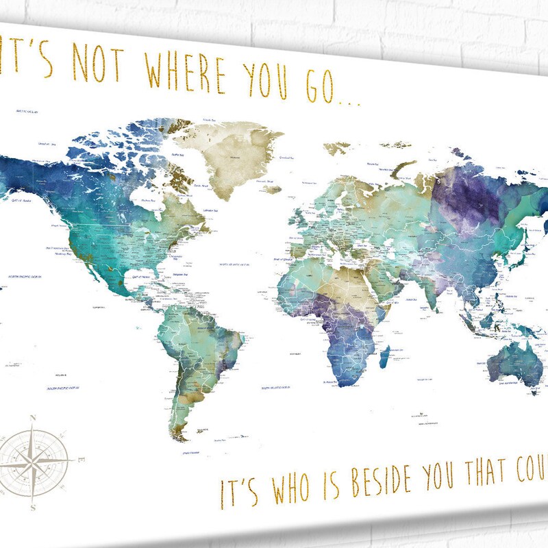 Gold Push Pin - Etsy