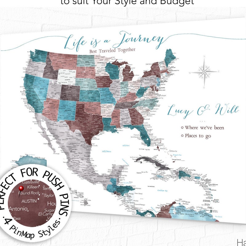 Push Pin Mexico - Etsy