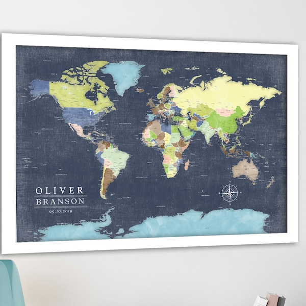 World Map Teens - Etsy