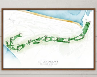 Custom Golf Course Map Layout - Etsy