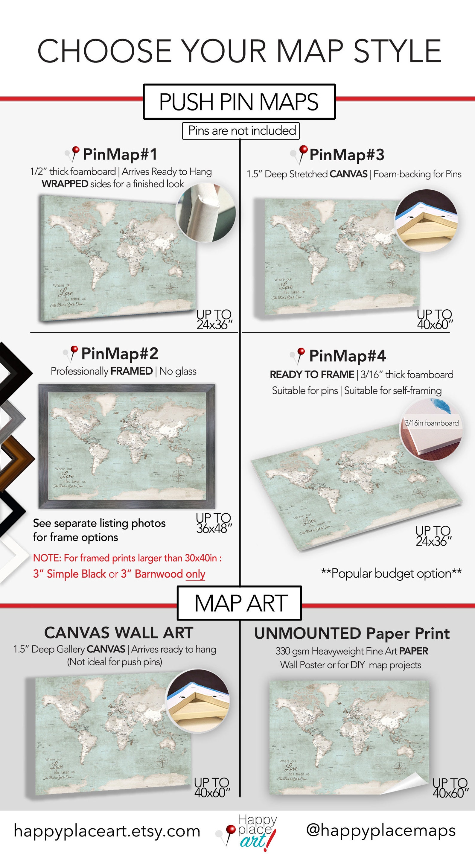 Vintage Style Modern Map USA States on World Map Distressed | Etsy