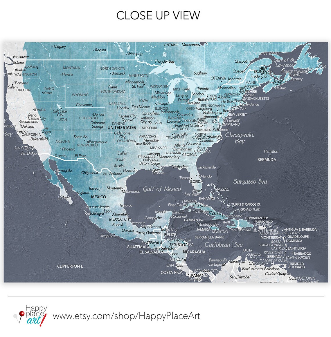 World Map Muted Tones Large World Map Map With Cities City - Etsy