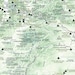 Detailed Washington Hiking Map With Parks and Trails, Mountains of WA ...