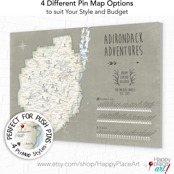 Adk High Peaks Poster - Etsy