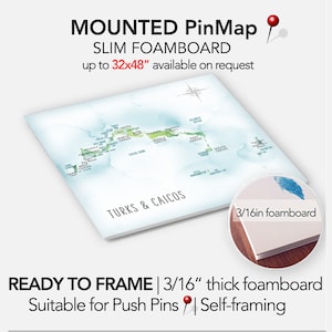 Turks and Caicos Map, Detailed Caribbean Vacation Souvenir Map, Island ...