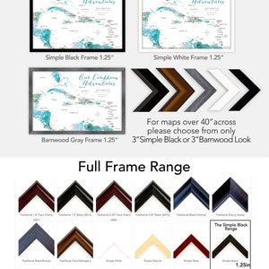 Custom Caribbean Map, Incl Optional Personalized Title and Legend ...