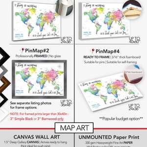 Christian World Map With Scripture, Be Strong and Courageous, Any ...