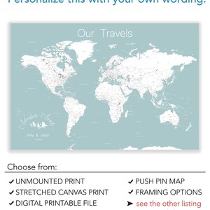 Very Detailed Large World Map. Large World Travel Map, Oversized Map of ...