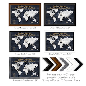 World Map Gift, Personalized Text, Customized Anniversary Gift for ...