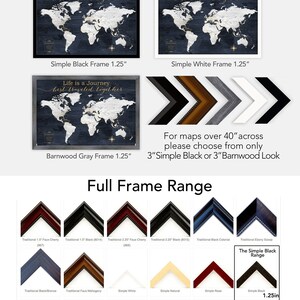 World Map Gift, Personalized Text, Customized Anniversary Gift for ...