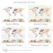 World Map With Detailed Labels City Country USA States - Etsy