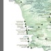 Detailed Washington Hiking Map With Parks and Trails, Mountains of WA ...