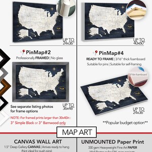 Very Detailed USA Push Pin Map With Cities and States Labelled, US Map ...