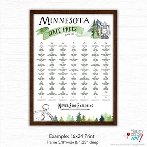 Hiking in Minnesota State Park Checklist, Hiking MN State Pinboard ...