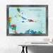 Caribbean Push Pin Map, Pretty Travel Map, Personalized Bucket List Map ...