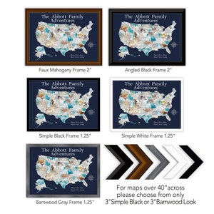 Personalized Travel USA Map Foam Board Ideal for Push Pins or Printed ...