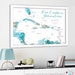 Custom Caribbean Map, Incl Optional Personalized Title and Legend ...