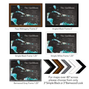 Caribbean Push Pin Map, Track Island Adventures and Cruises Around the ...