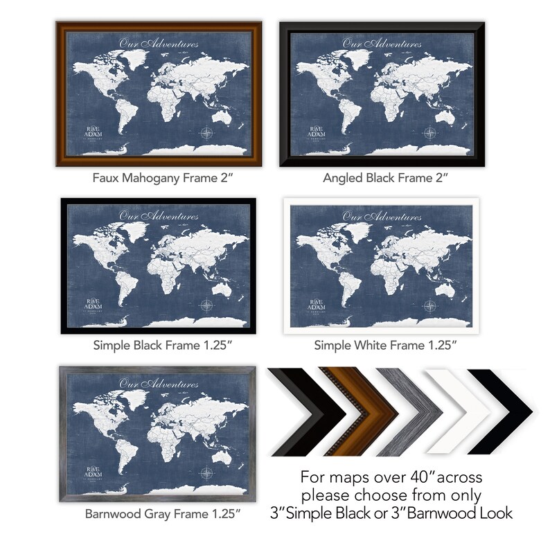 World Map Muted Tones Large World Map Map With Cities City | Etsy