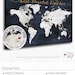 World Map Gift, Personalized Text, Customized Anniversary Gift for ...