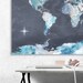 World Map Muted Tones Large World Map Map With Cities City - Etsy