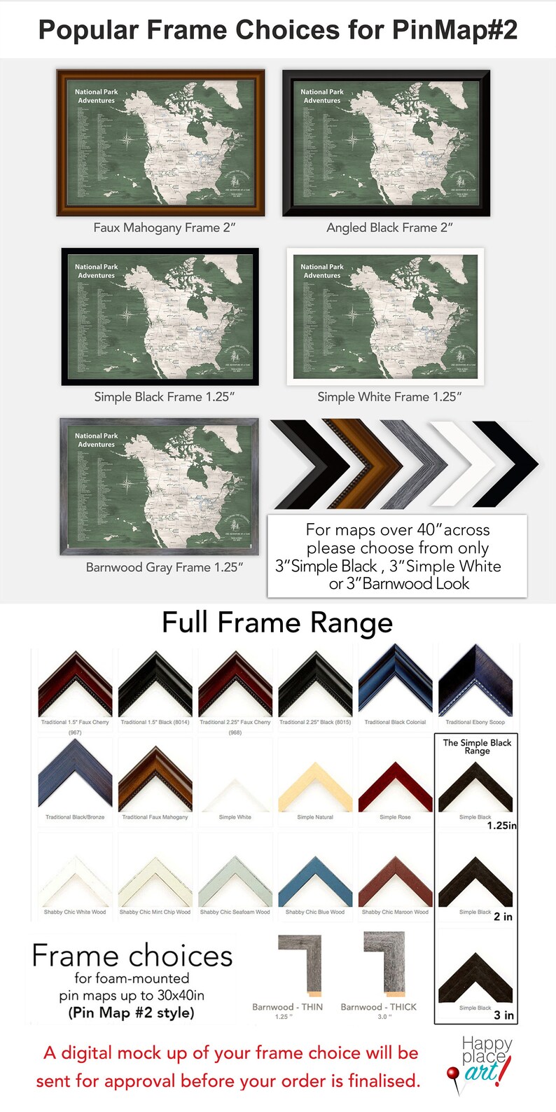 Push Pin National Parks Map, Personalized Pin Map With Personalization ...