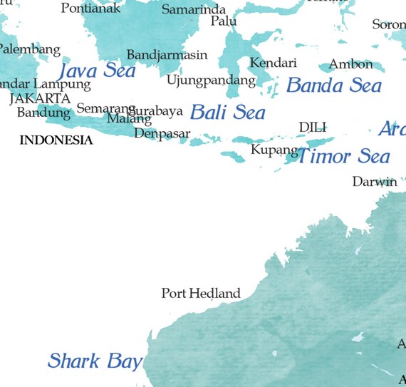 Java Sea On World Map