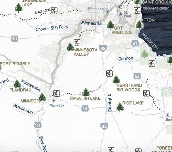 Afton State Park Trail Map