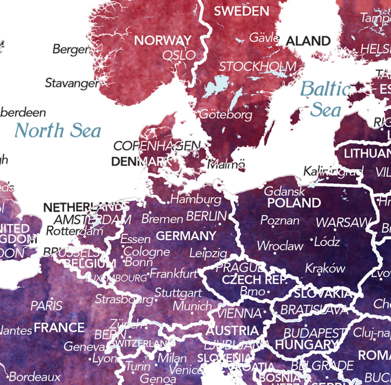 Teenage boy wall art Teen bedroom Masculine Print World map | Etsy