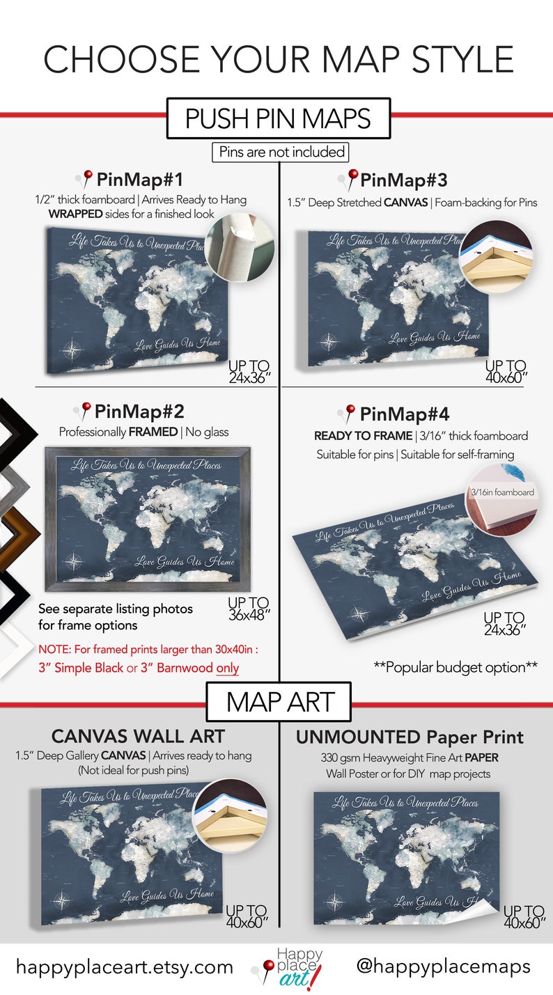 World Map Wall Art With Personalised Text Neutral Color Map - Etsy