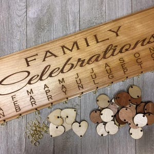 Personalized Family Celebrations and Birthday Board Wall Hanging for ...