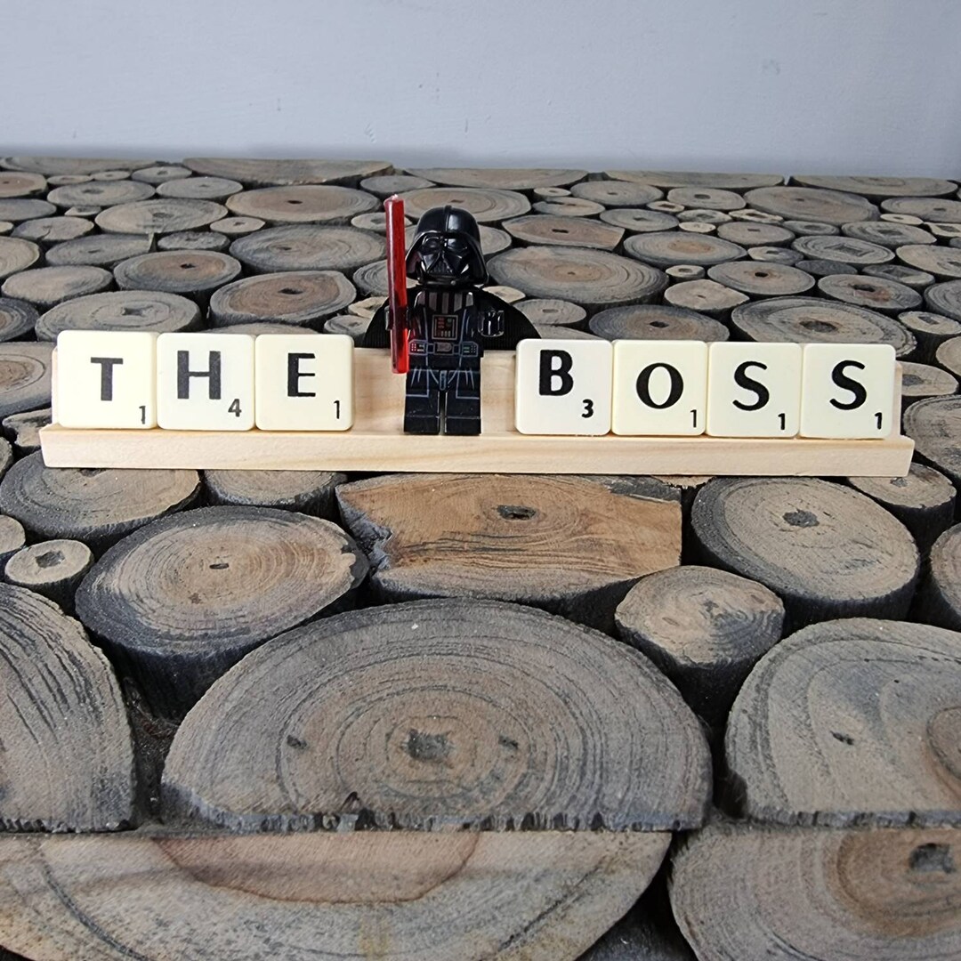 The Boss Desk Plate,the Boss Name Plate, Boss Gift, Super Hero Mini ...