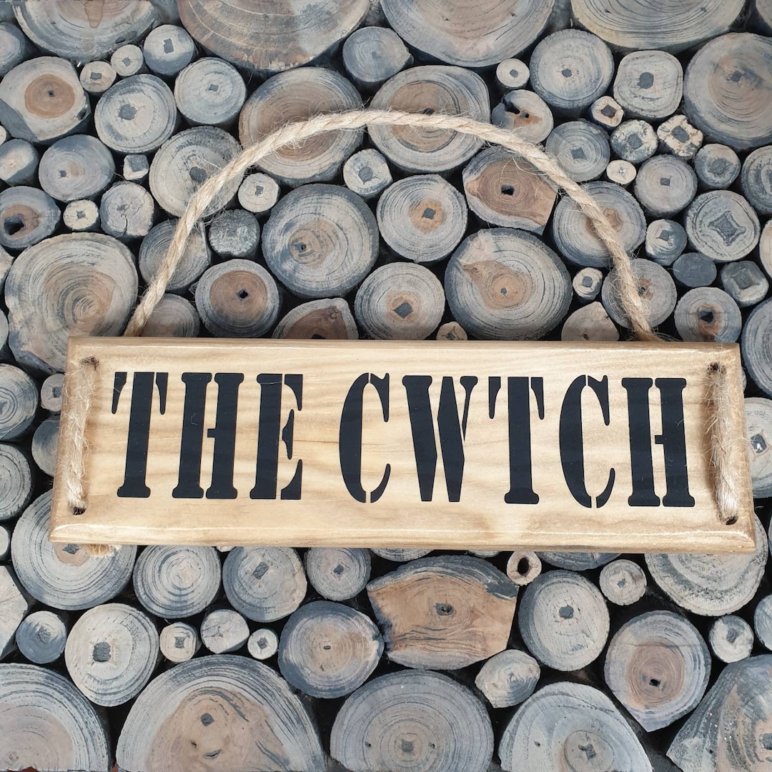 The Cwtch Wall Plaque the Cwtch Wooden Sign - Etsy
