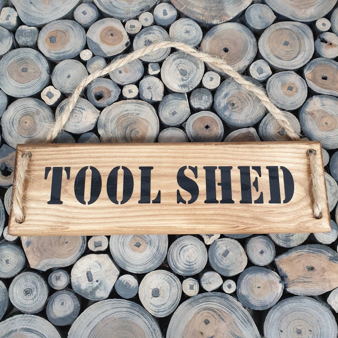 Tool Shed Plaque, Tool Shed Sign, Wooden Plaque - Etsy