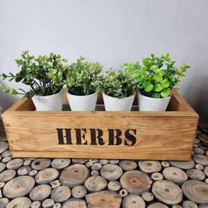 Rustic Herb Box Wooden Herb Box - Etsy