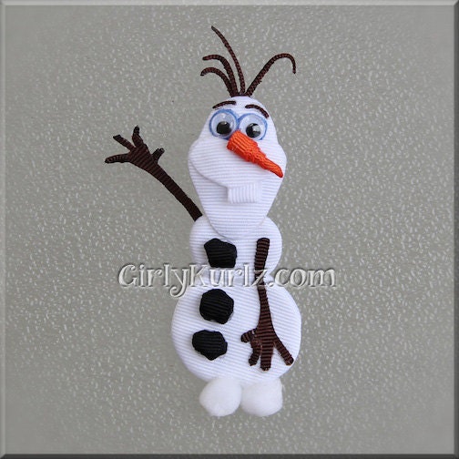 Olaf Headband Olaf Ribbon Sculpture Hair Clip Frozen Olaf - Etsy