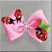 Ladybug Hair Bow, Ladybug Hair Clip, Easter Hair Bow, Pink Hair Bow ...